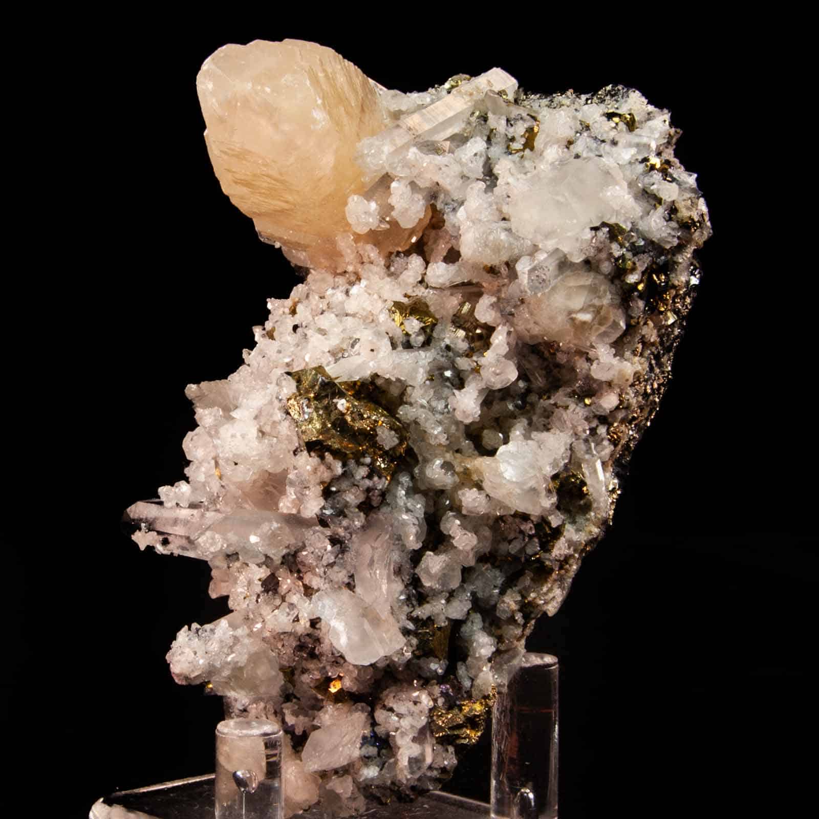 Quartz and Calcite with Chalcopyrite – UCMinerals - Fine Collector ...
